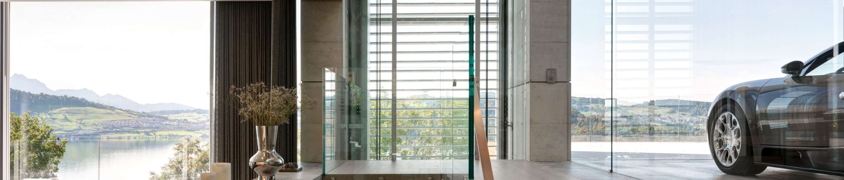 Elegant frameless windows from swissFineLine